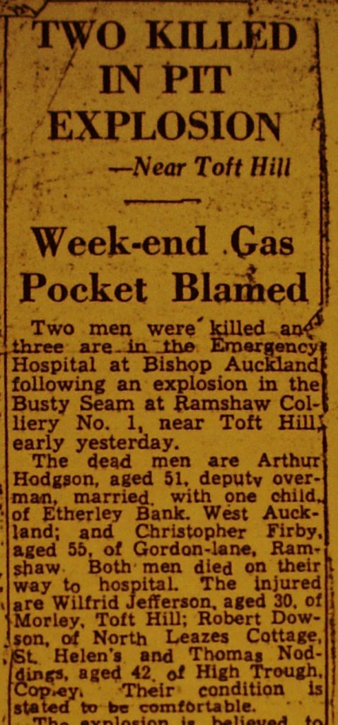 RAMSHAW COAL COMPANY LIMITED 1929 – 1947 – EVENWOOD RAMSHAW & DISTRICT ...