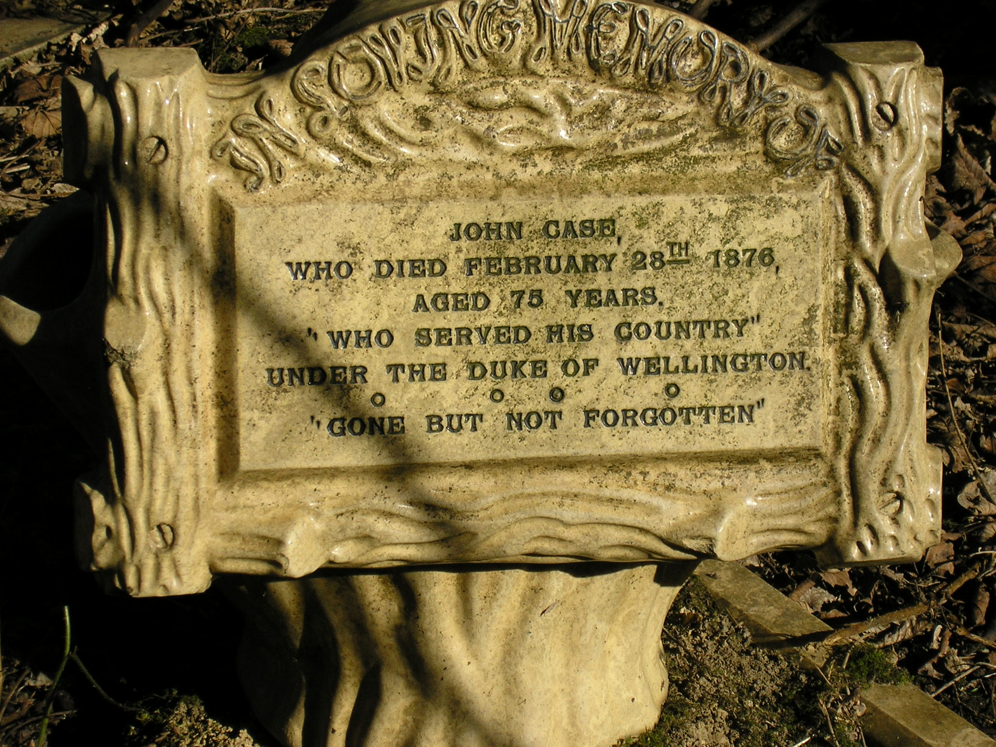 JOHN CASE 1801 – 1876 – EVENWOOD RAMSHAW & DISTRICT HISTORY SOCIETY