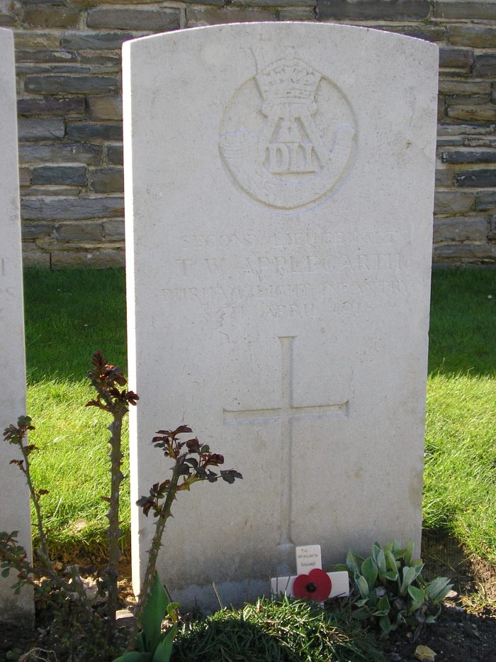 THOMAS WILLIAM APPLEGARTH 1893- 1918 – EVENWOOD RAMSHAW & DISTRICT ...