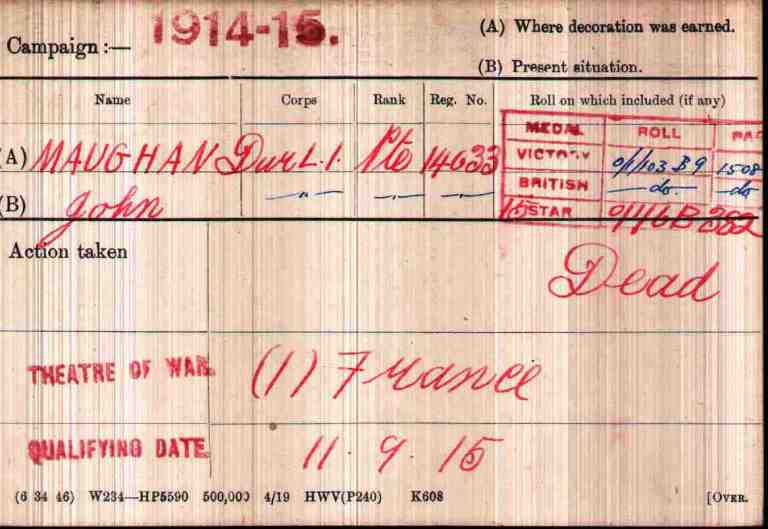 JOHN MAUGHAN 1893-1916 – EVENWOOD RAMSHAW & DISTRICT HISTORY SOCIETY