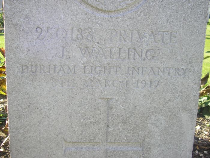 JOHN WALLING 1889 – 1917 – EVENWOOD RAMSHAW & DISTRICT HISTORY SOCIETY