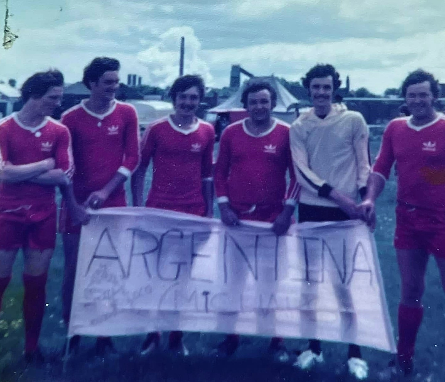 General photos including views of the coke works in the background ...